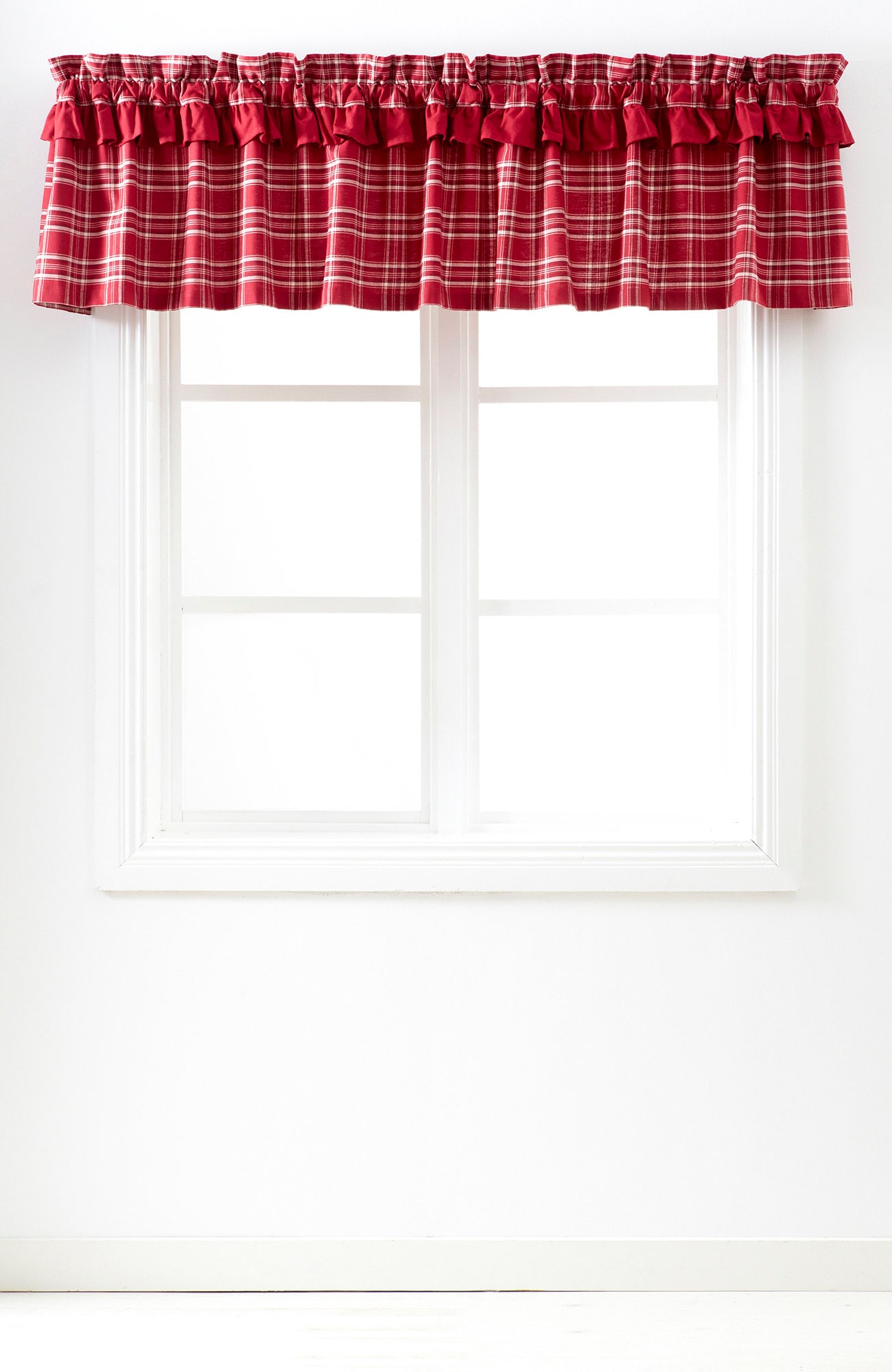 Rutig julgardin X-mas check | Cellbes